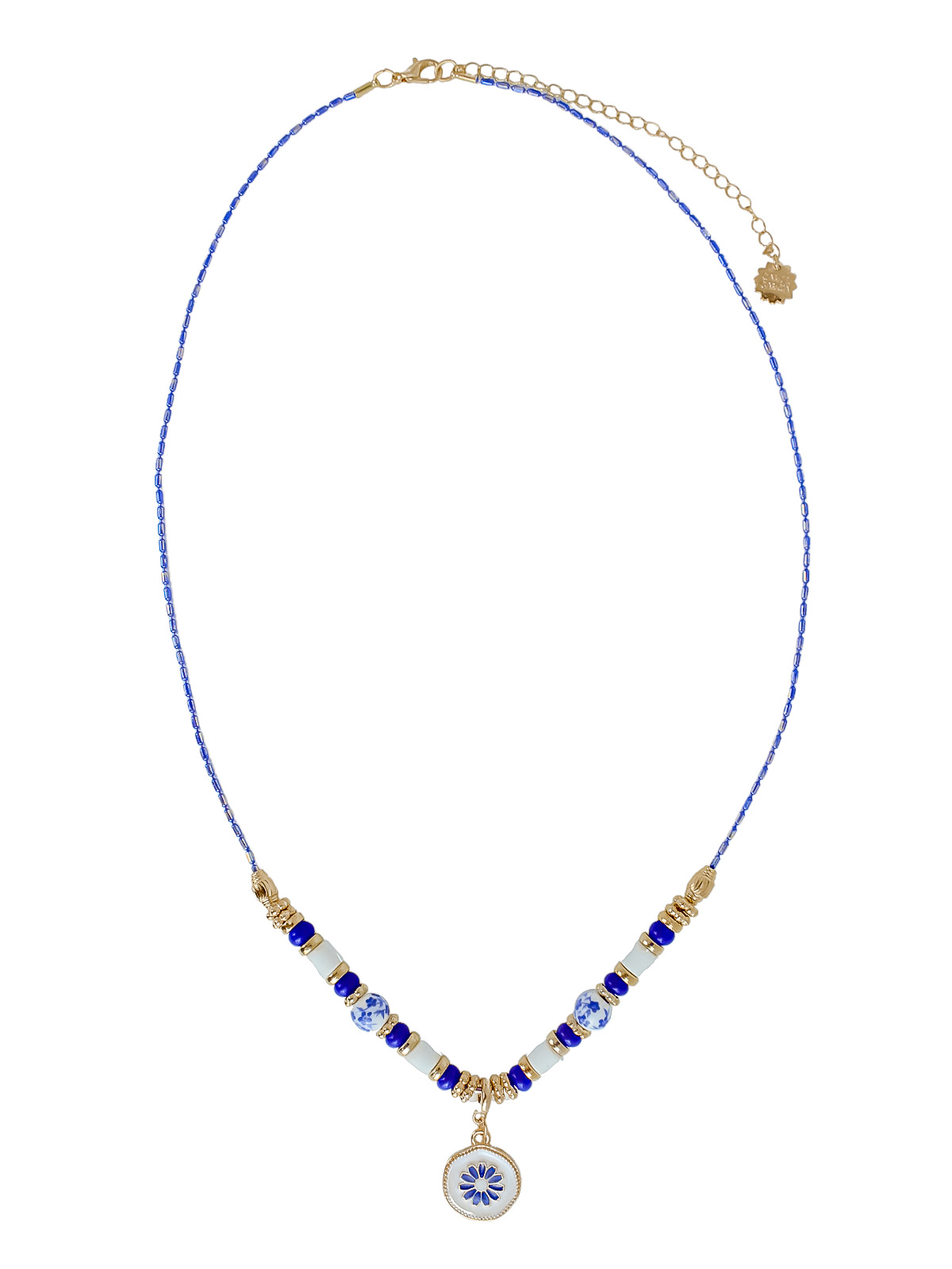 Colar azul de flores Buquê - a partir de R$103,55