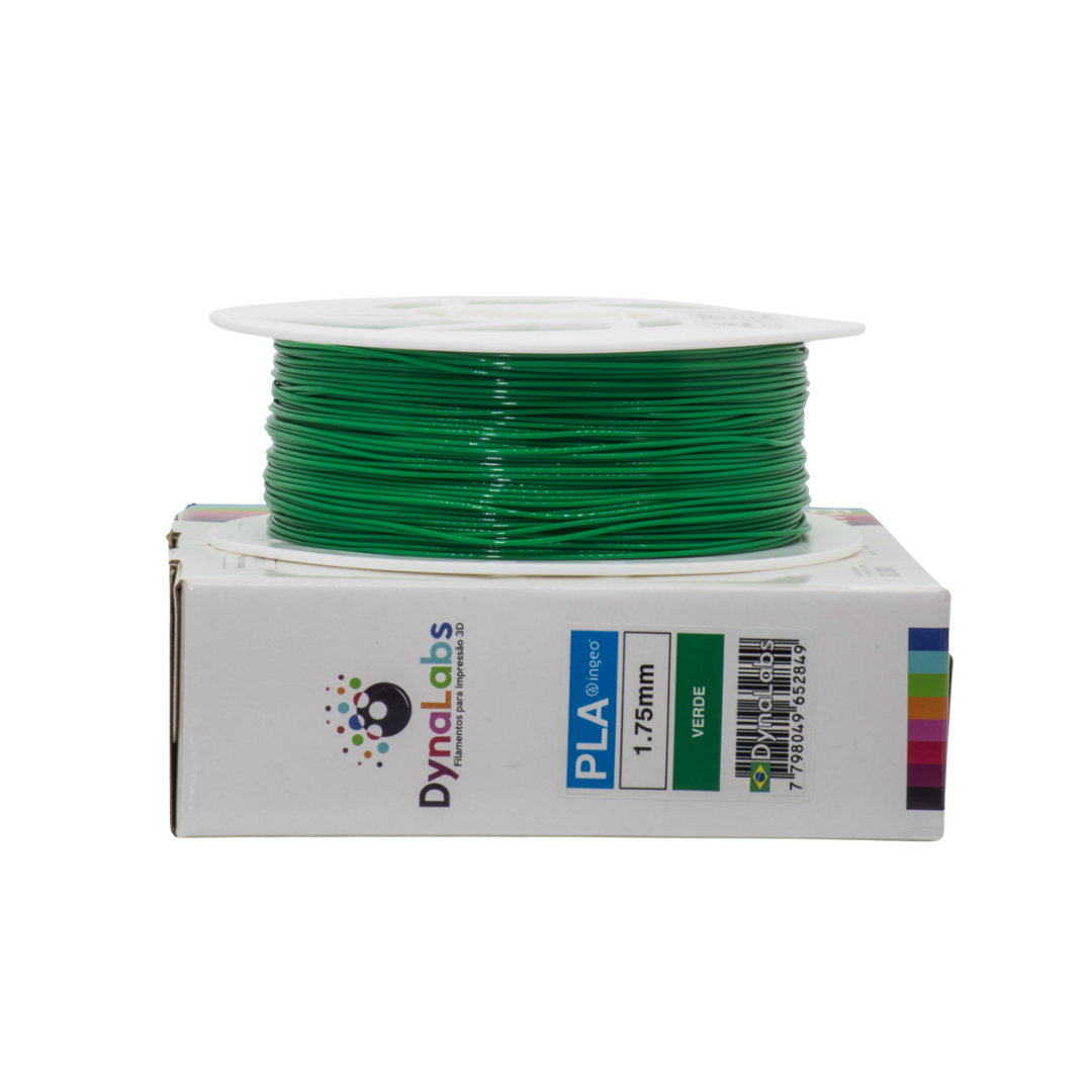 Filamento PLA Ingeo Dynalabs - Verde - 1.75mm 1Kg - a partir de R$124,90