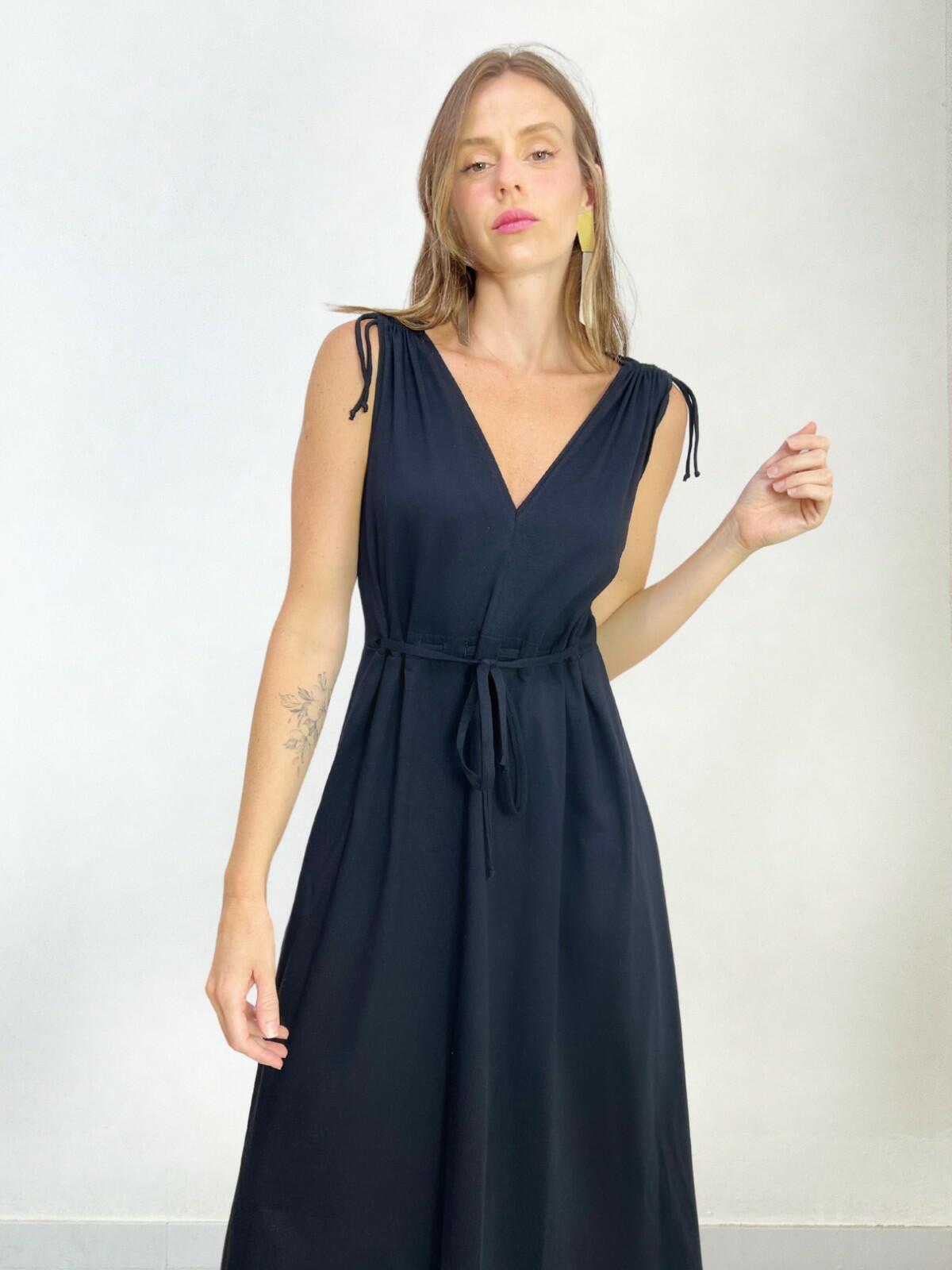 Vestido Midi de Malha de Algodão Premium Decote V Ajustável - a partir ...