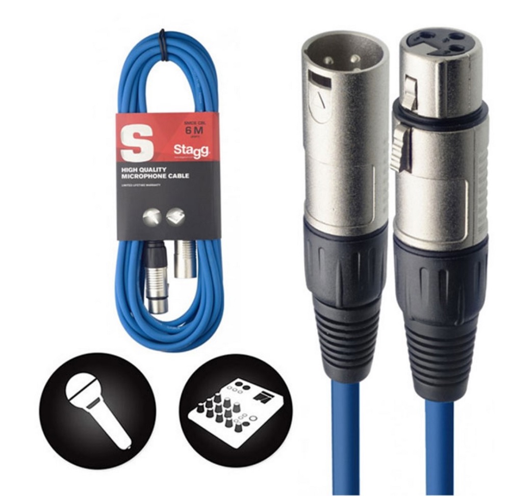 Comprar Cabo Microfone Stagg Emborrachado XLR/XLR 6 Metros SMC6 CBL - Armazém do Músico