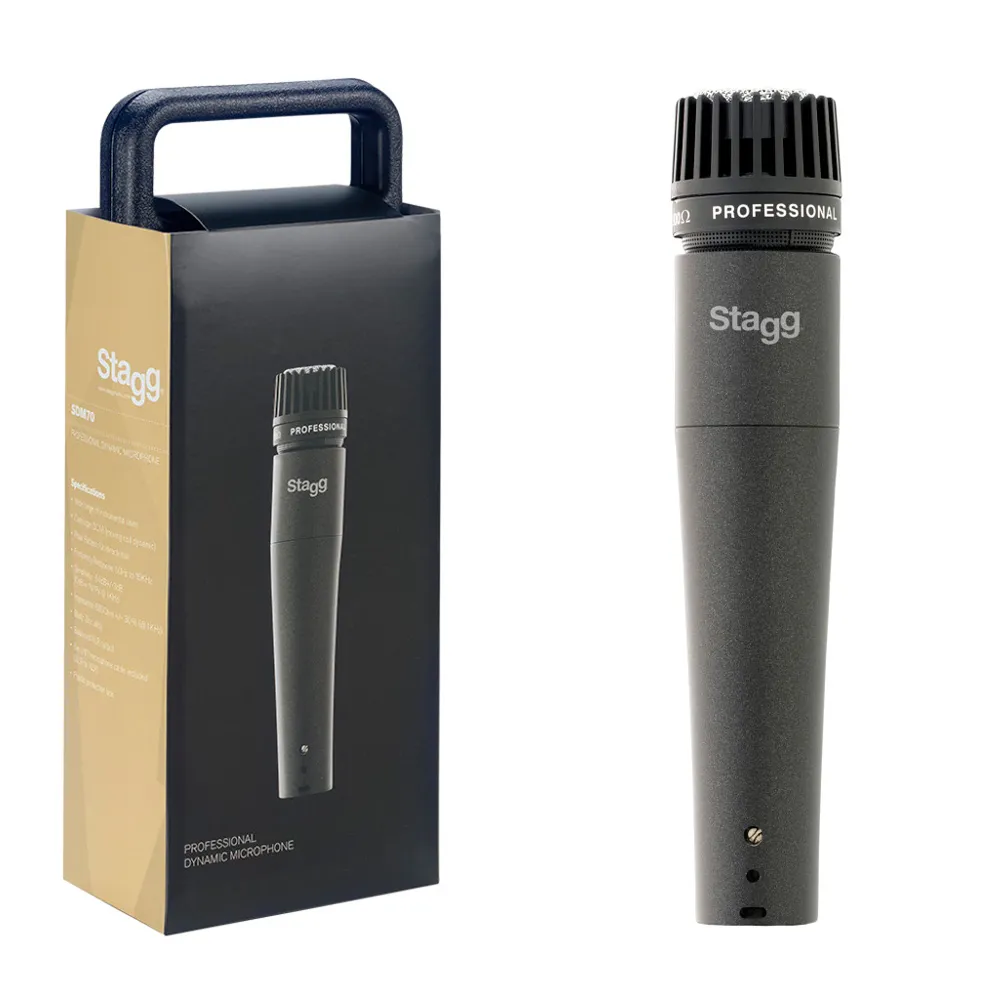 Comprar Microfone Dinâmico Cardioide Stagg SDM70 C/ Cabo XLR X XLR - a partir de R$215,10 ...