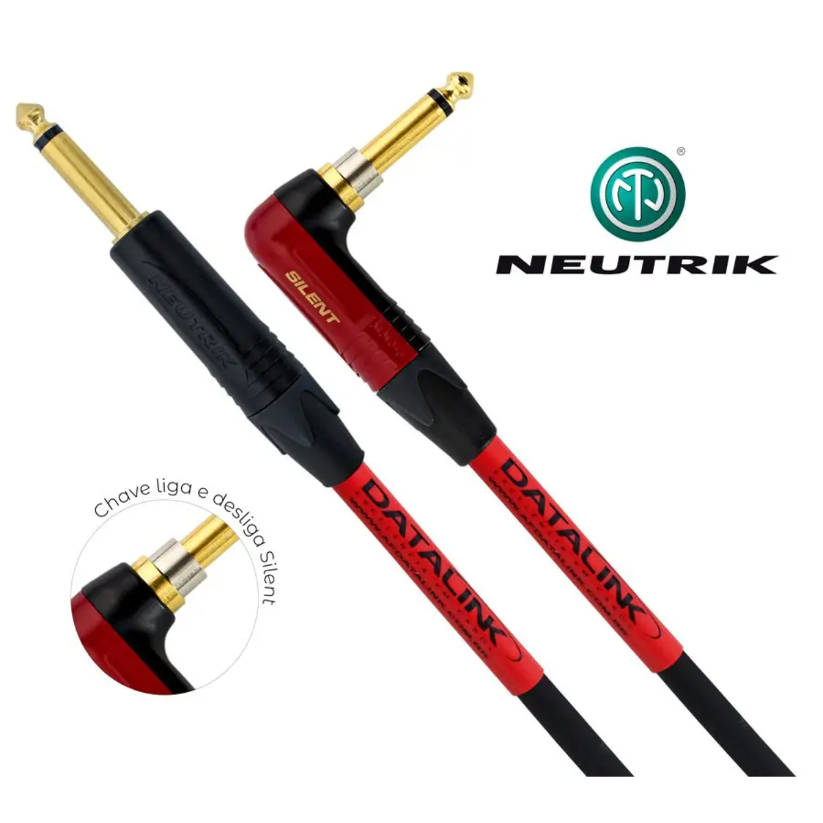 Comprar Cabo Studio P/ Instrumentos Neutrik P10 Silent x P10 90º L 5m (Tubo Personalizado) - a ...