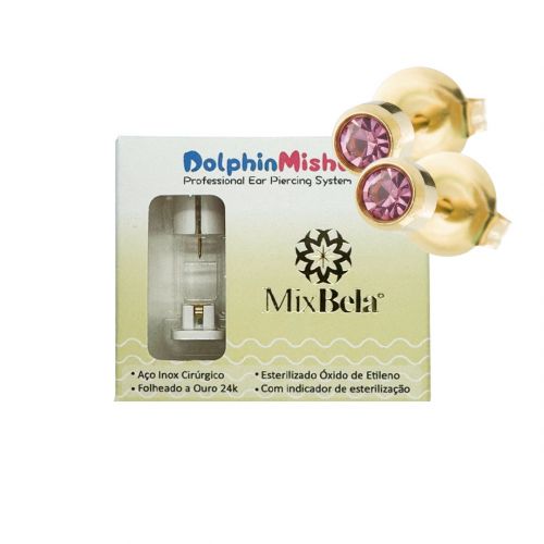 Comprar Brinco Dolphin Rosa 4mm - Tarraxa Tradicional - Esterilizado ...