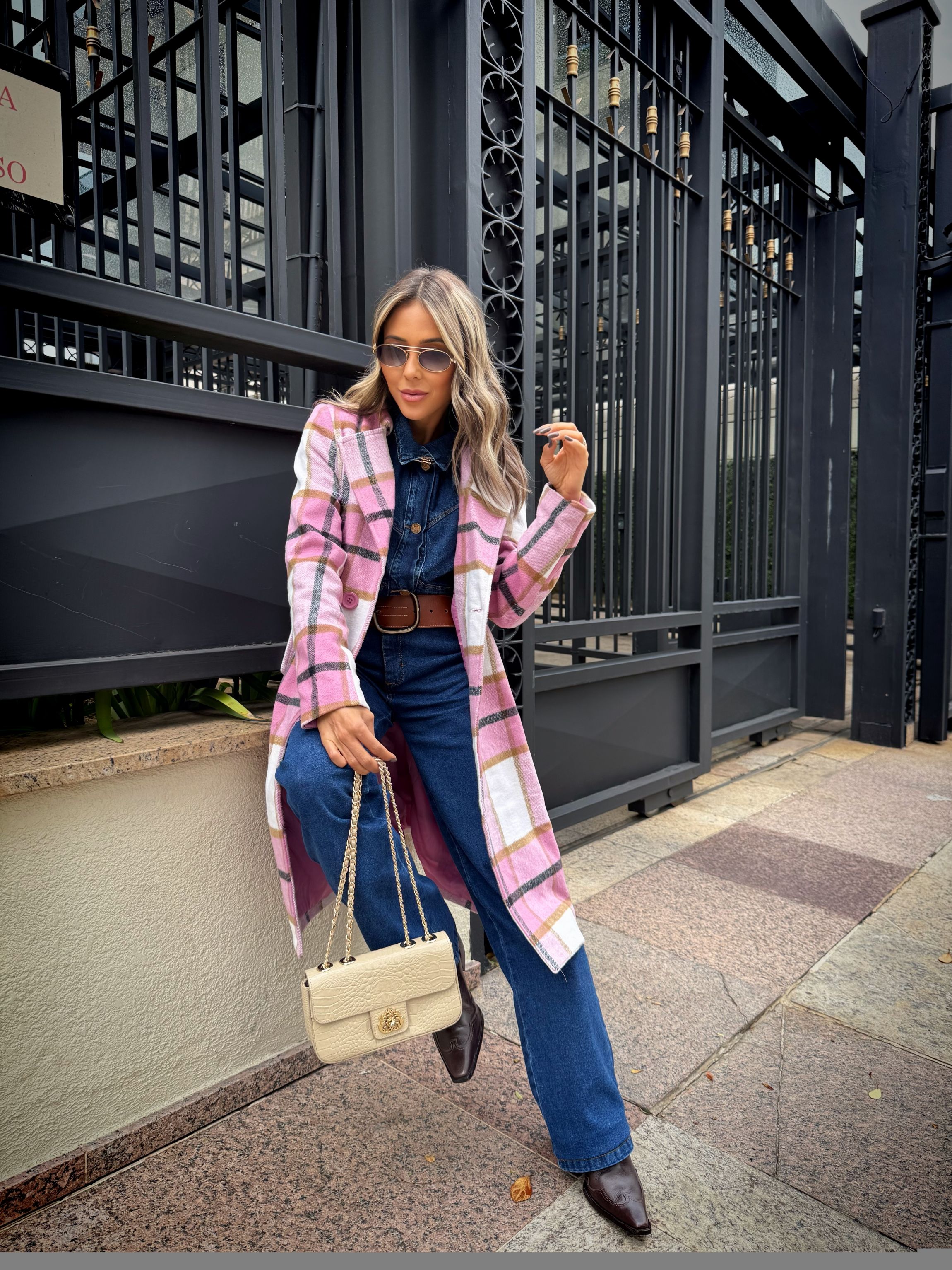 Comprar Casaco Sobretudo Chicago Rosa - kethlenlorena.com.br