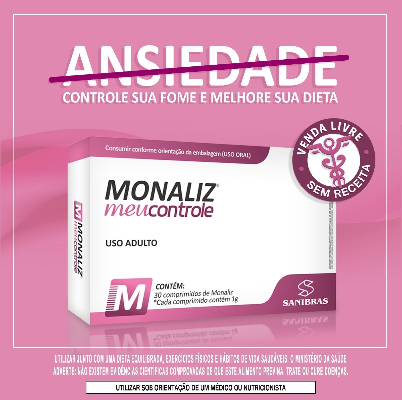 Comprar Monaliz Meu Controle 650mg Sanibrás 30 Comprimidos - Real Entrega
