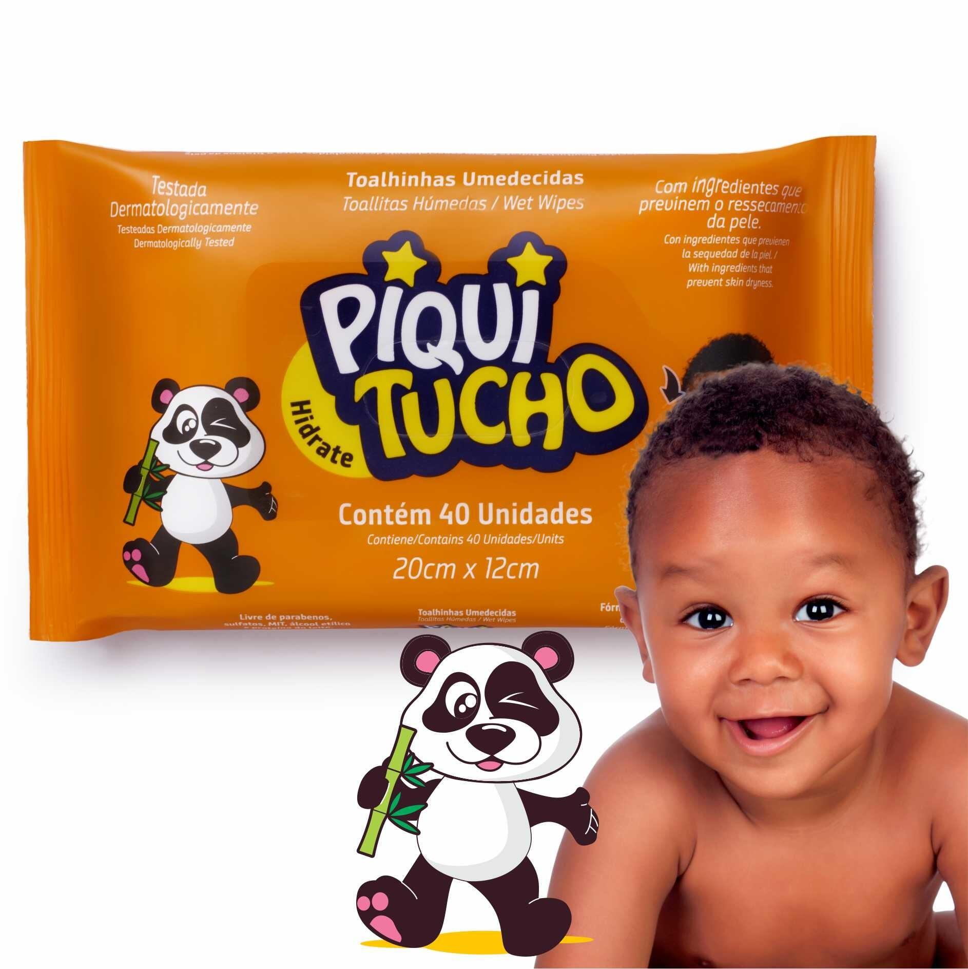 Toalhinhas Umedecidas Lenço Bebê Piquitucho 40un