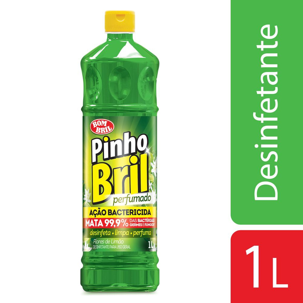 Comprar Desinfetante Pinho Bril Plus Flores Limão 1 Litro Bombril ...