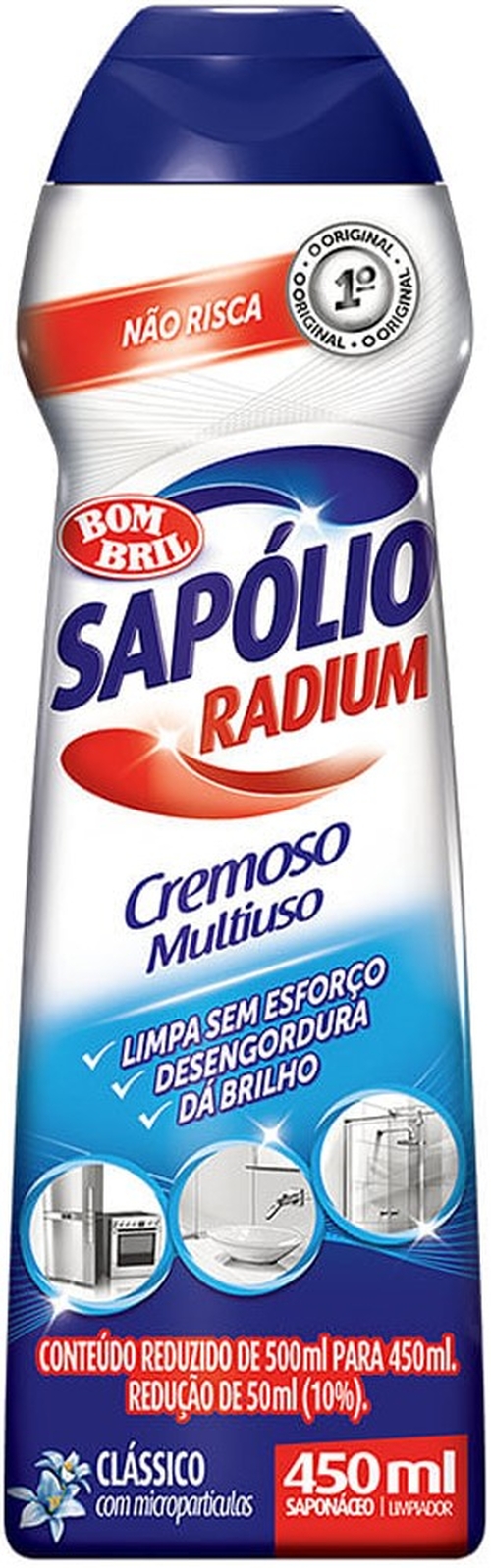Comprar Sapólio Radium Cremoso Original Saponáceo Bombril 450ml - Real ...