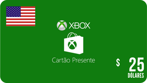 Comprar Cartão Xbox $ 25 Dólares - Estados Unidos - R$193,95