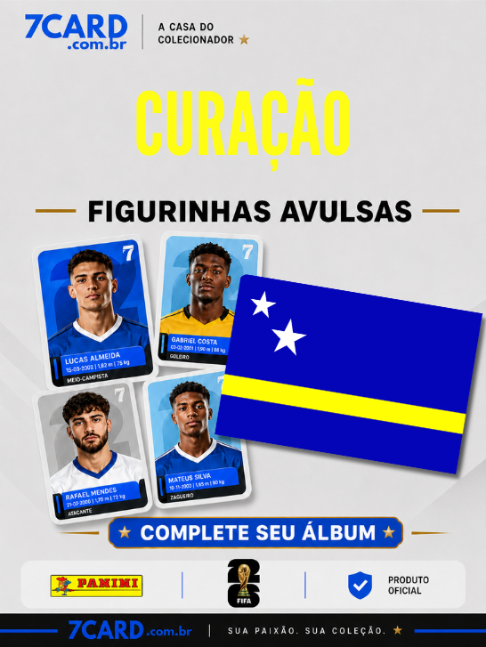 Figurinhas Faltantes Avulsas Curaçao Copa do Mundo 2026 Panini Original ...