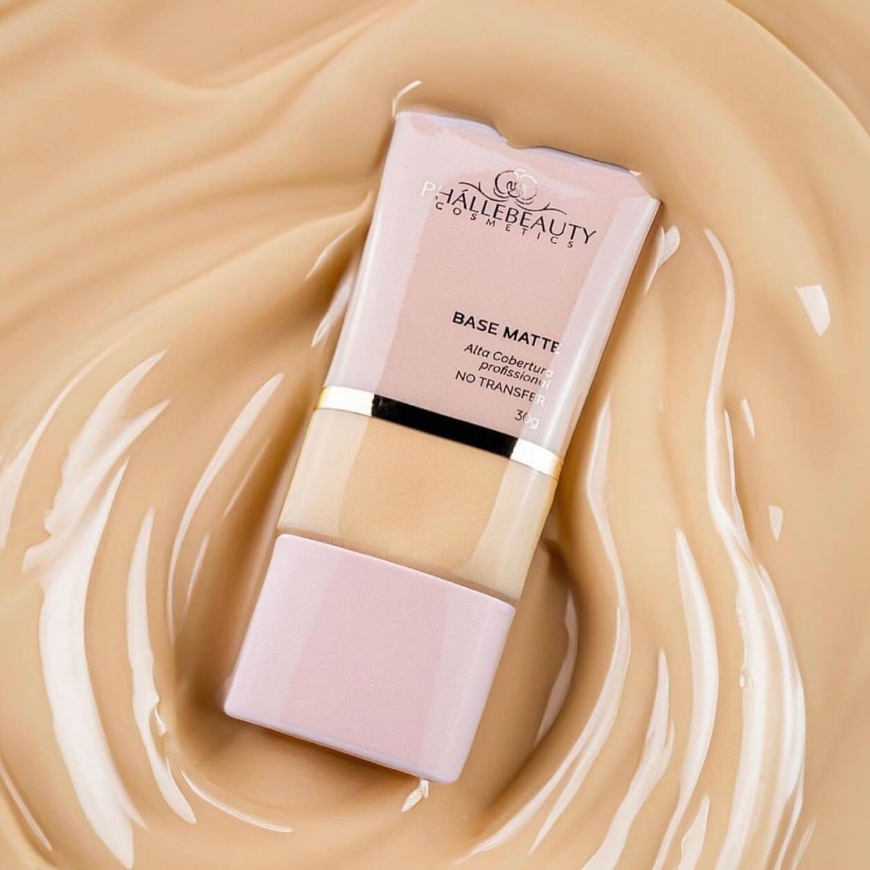 Base Matte Phallebeauty: Alta cobertura, acabamento matte e resistente ...