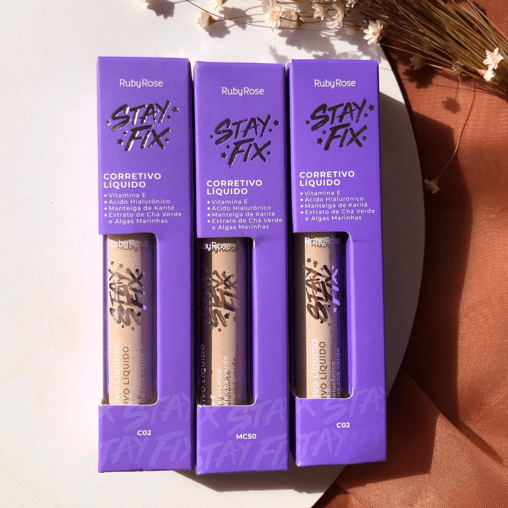 Stay Fix Ruby Rose: Corretivo Líquido de Alta Cobertura