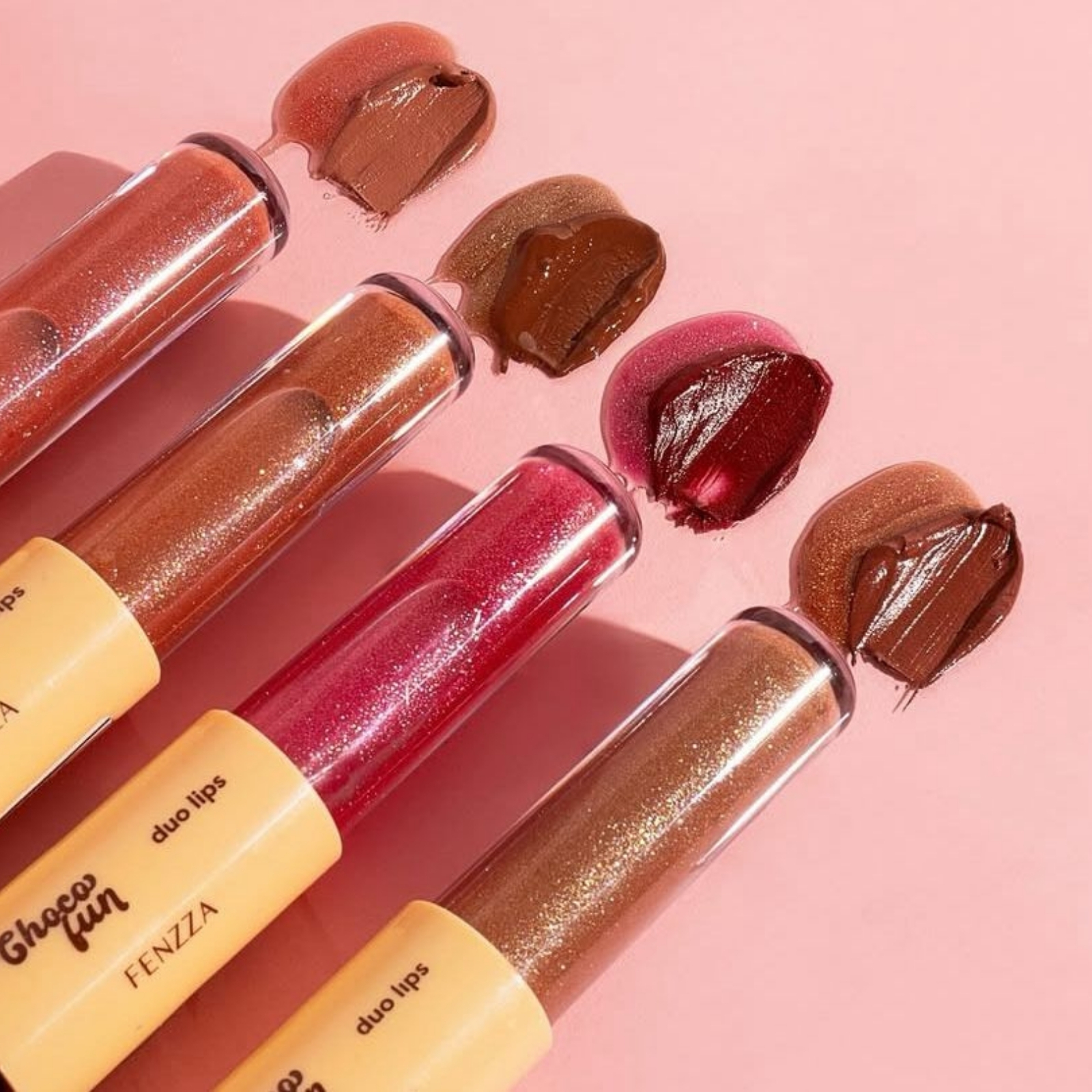Duo Lips Choco Fun Fenzza Batom e Gloss Hidratante