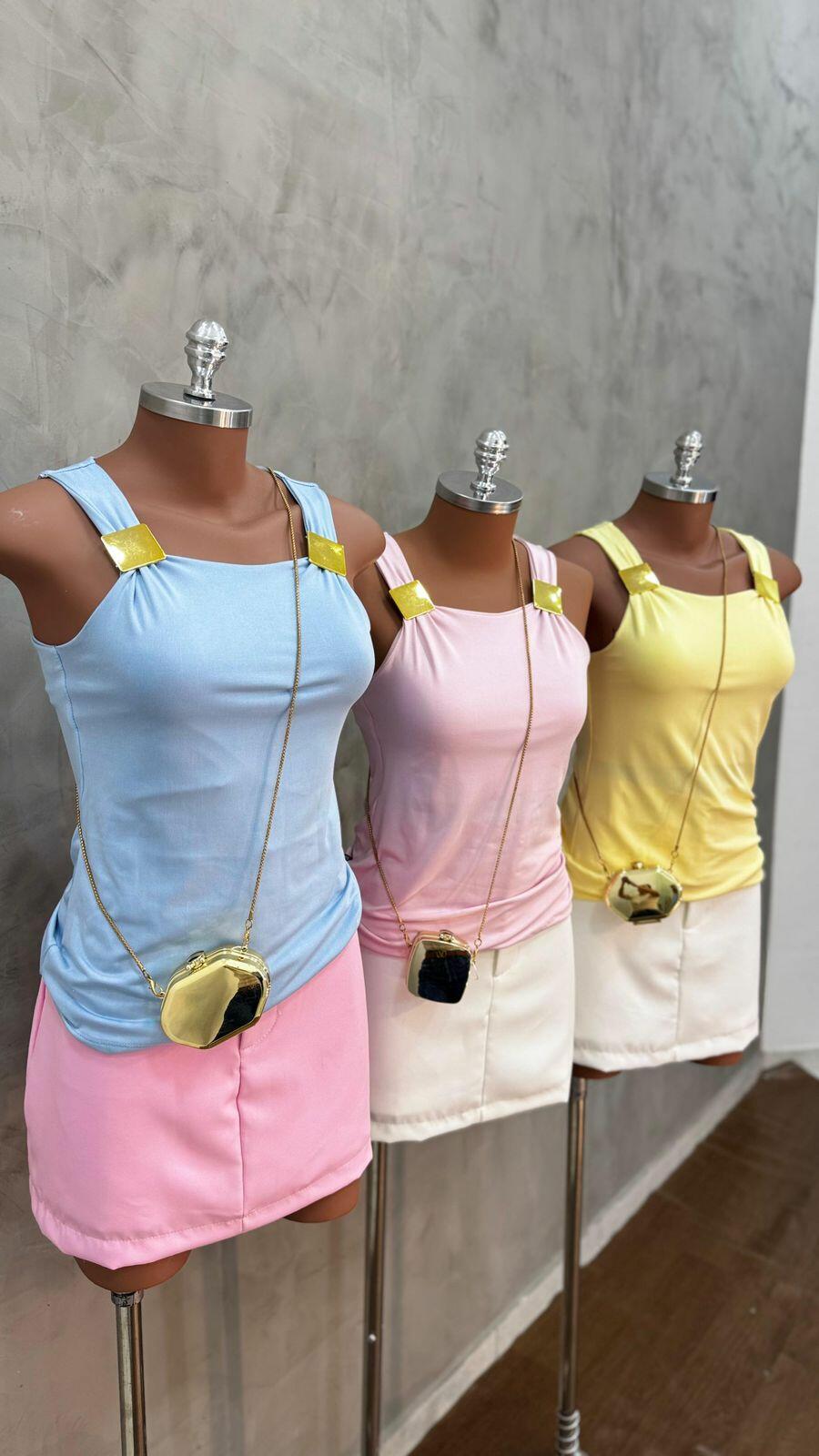 Comprar BLUSA EM SUPLEX (SLIM)- ARGOLA - R$17,90 - Moglan
