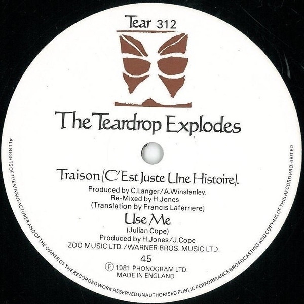 Comprar TEARDROP EXPLODES, THE - Treason (It's Just A Story) - R$180,00 ...