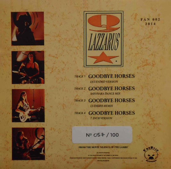 Comprar Q. LAZZARUS - Goodbye Horses - R$350,00 - SKYLAB MUSIC STORE