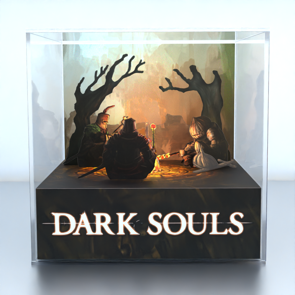 Cubo Diorama Dark Souls - de R$65,55 a R$141,55