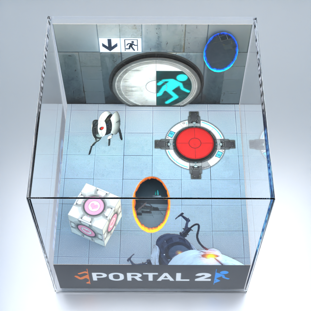 Comprar Cubo Diorama Portal 2 - a partir de R$56,05 - Dioramado