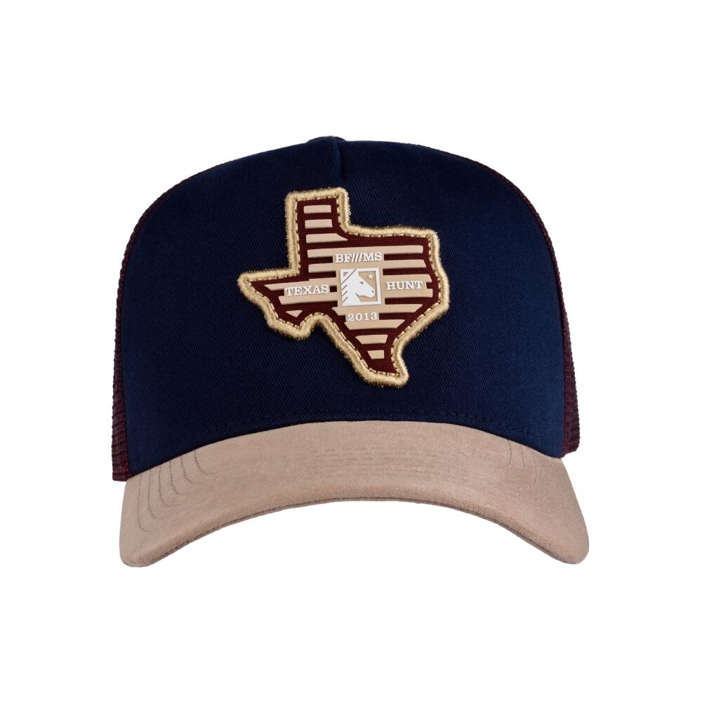 Boné History Of Success Marrom + Boné Texas Hunt Azul Marinho