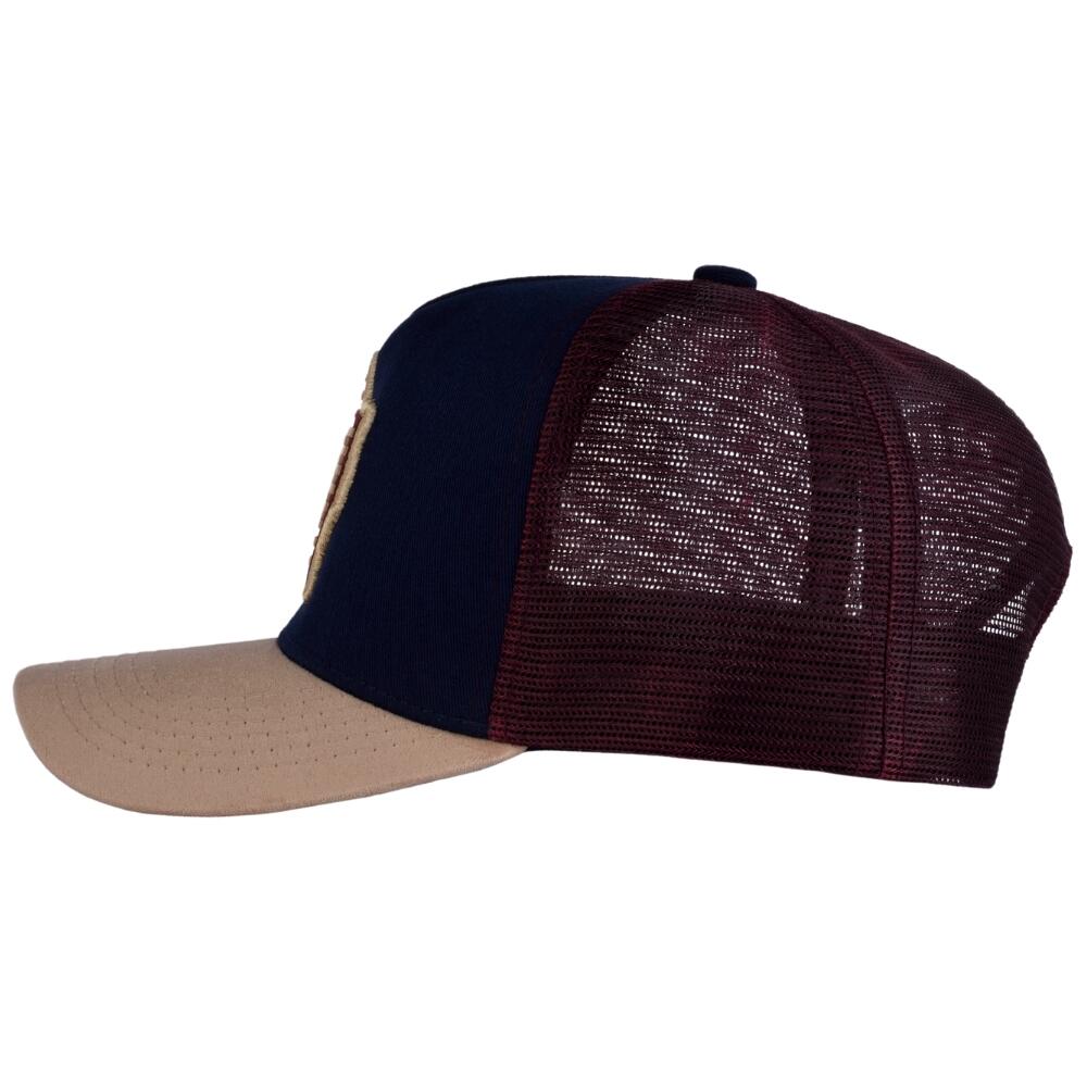 Boné History Of Success Marrom + Boné Texas Hunt Azul Marinho