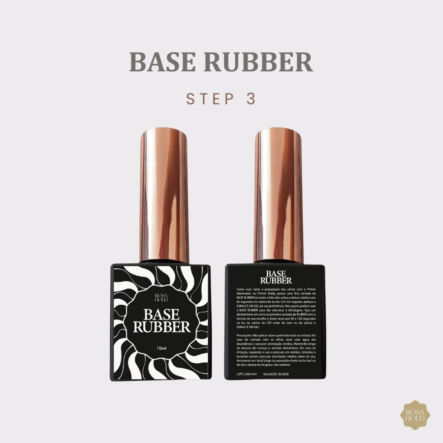Base Rubber Flexível e Resistente para Unhas Naturais - a partir de R$48,40