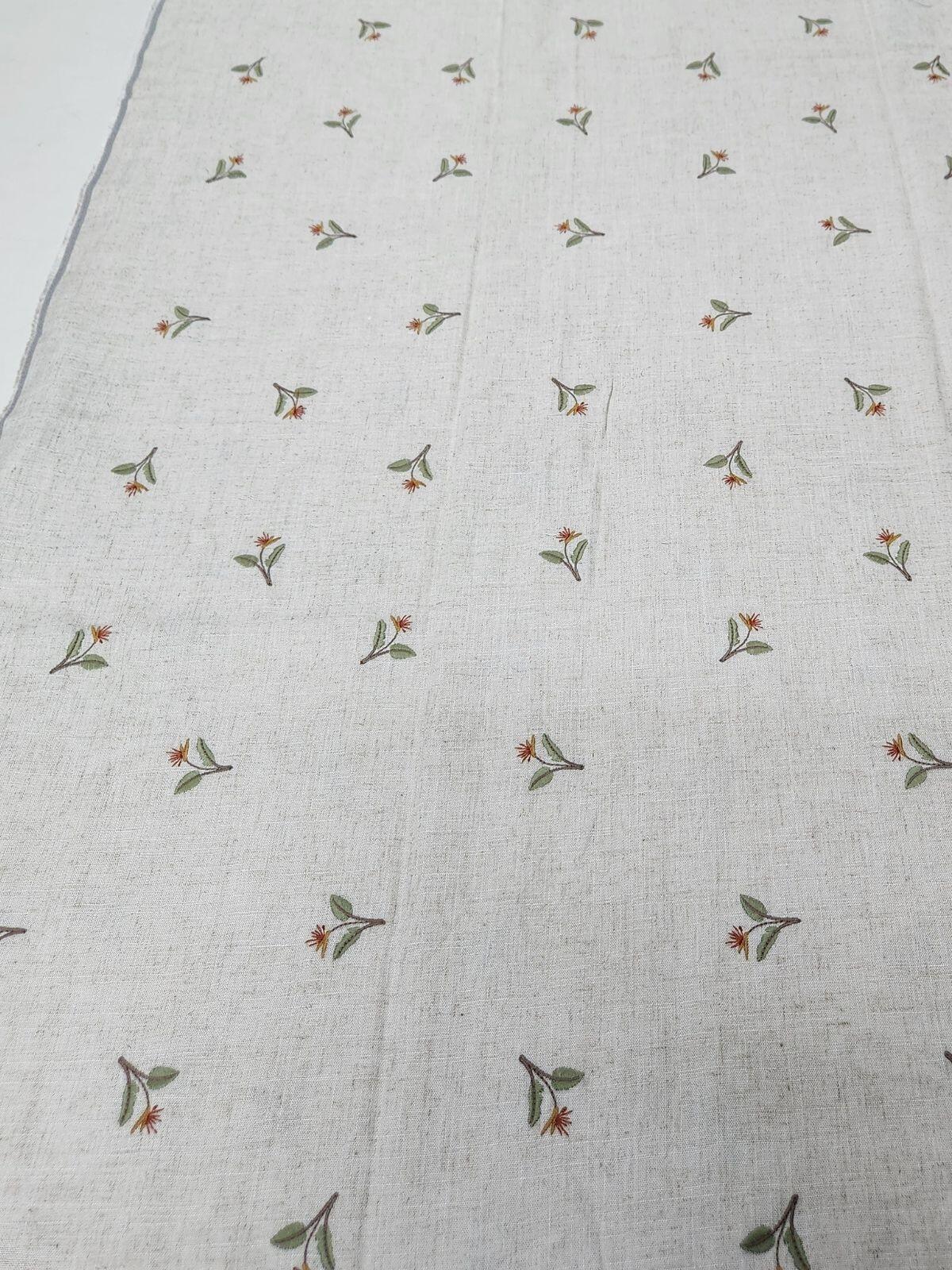 Comprar Tecido Linho Misto Cru Floral - a partir de R$199,50