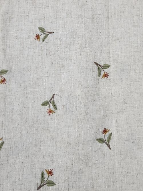 Comprar Tecido Linho Misto Cru Floral - a partir de R$180,50 - Kimbless