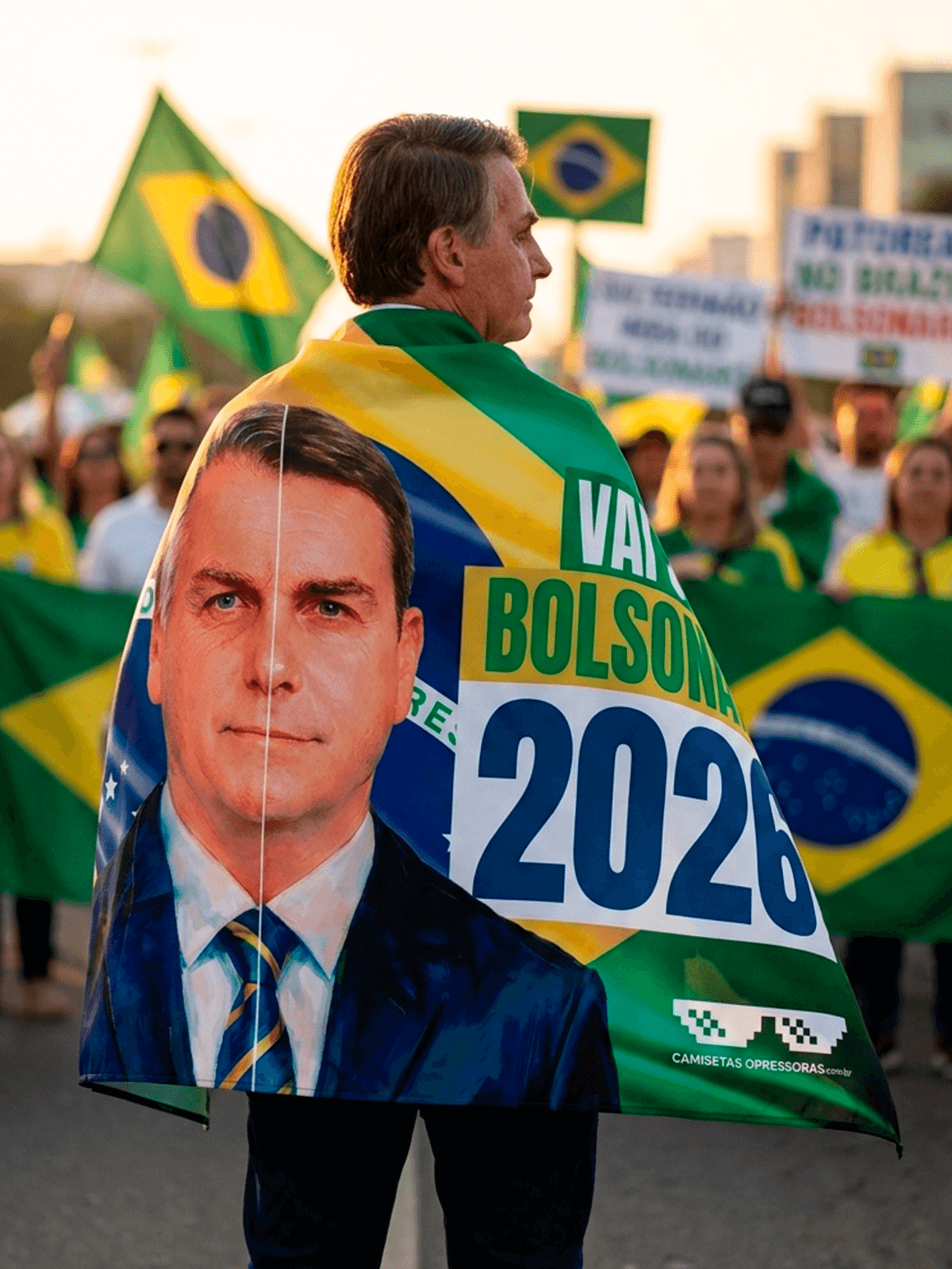 Bandeira Bolsonaro 2026 Patriota 180x120cm Oficial - R$59,90