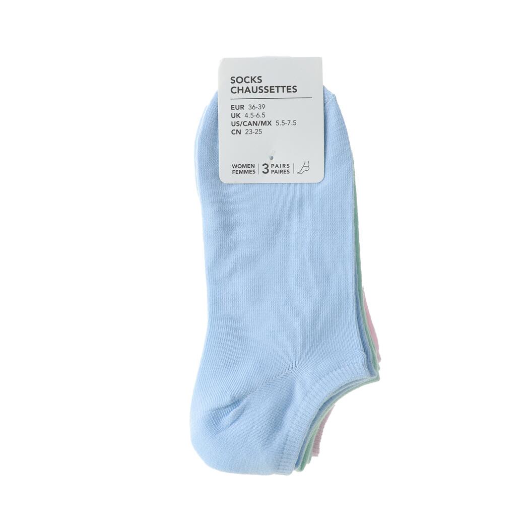 Comprar Meias femininas coloridas decotadas (3 pares) - a partir de R$20,89