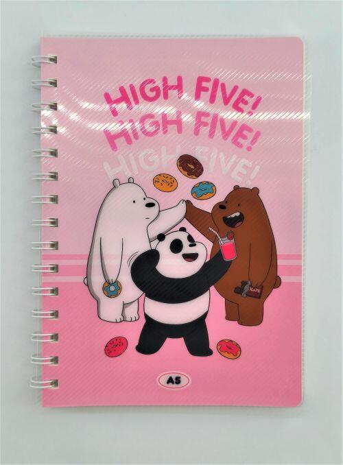 Comprar Caderno A5 com espiral PP da coleção We Bare Bears (80 folhas ...