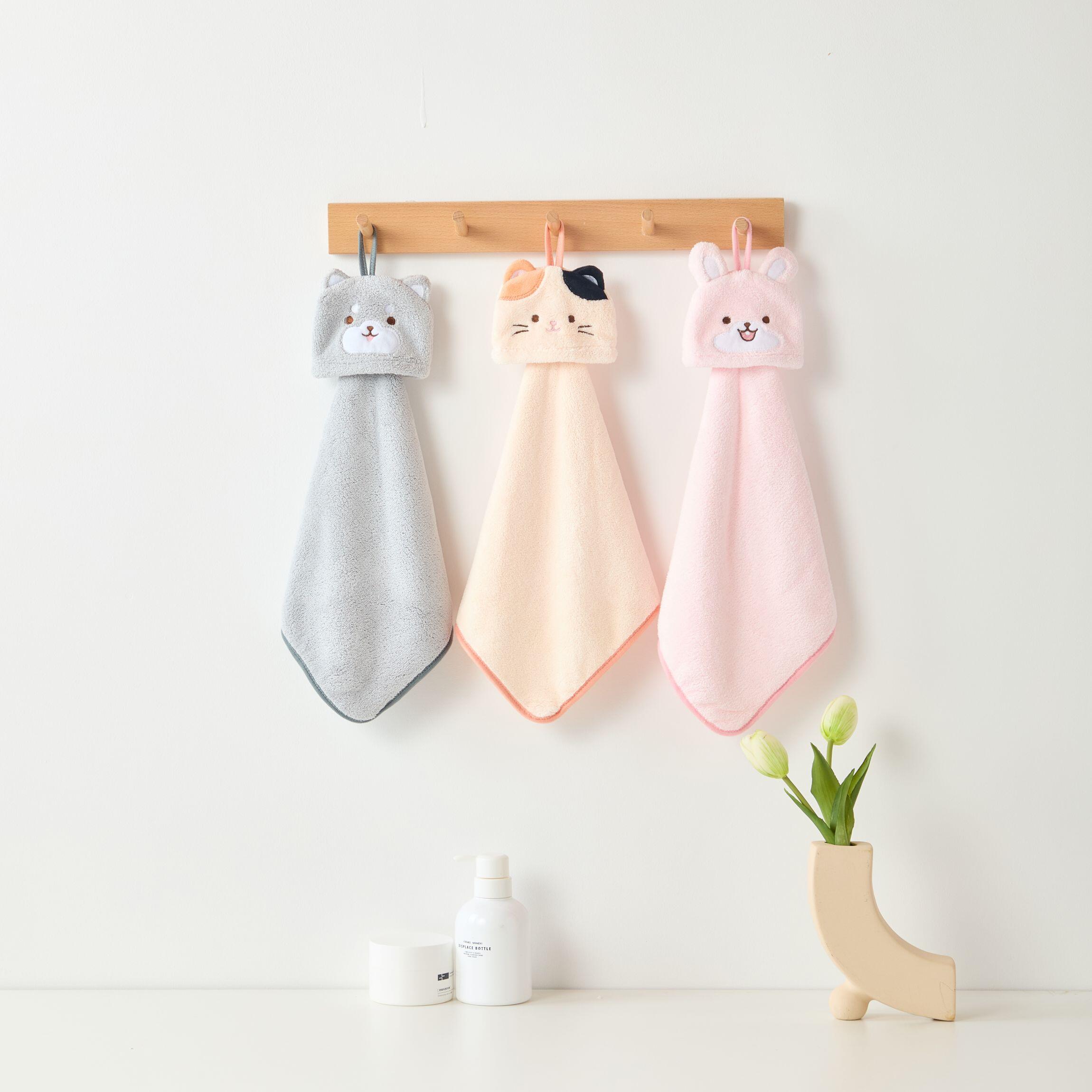 Comprar Toalha de Mão Absorvente de Lã Coral Série Animais Fofos (Shiba ...