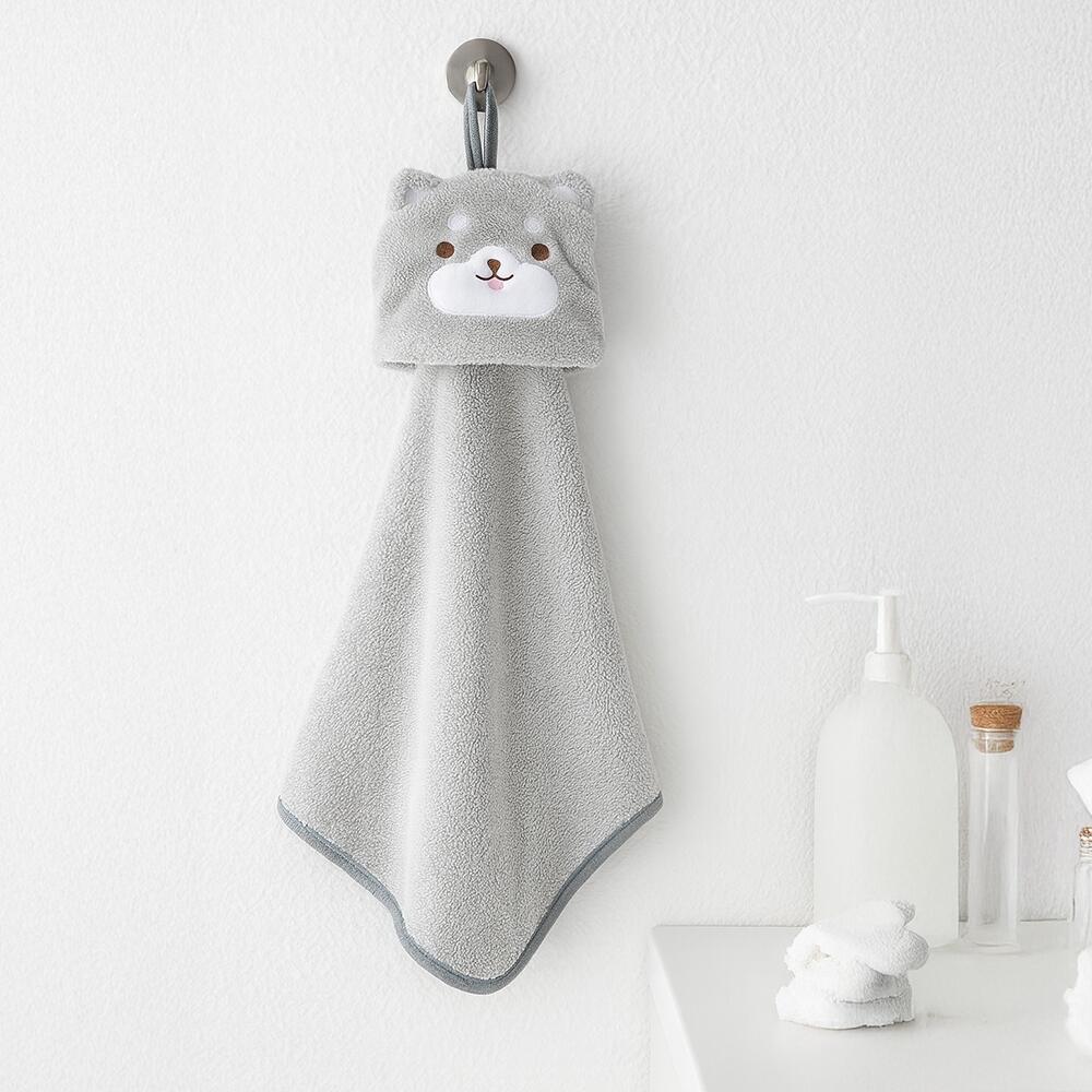 Comprar Toalha de Mão Absorvente de Lã Coral Série Animais Fofos (Shiba ...