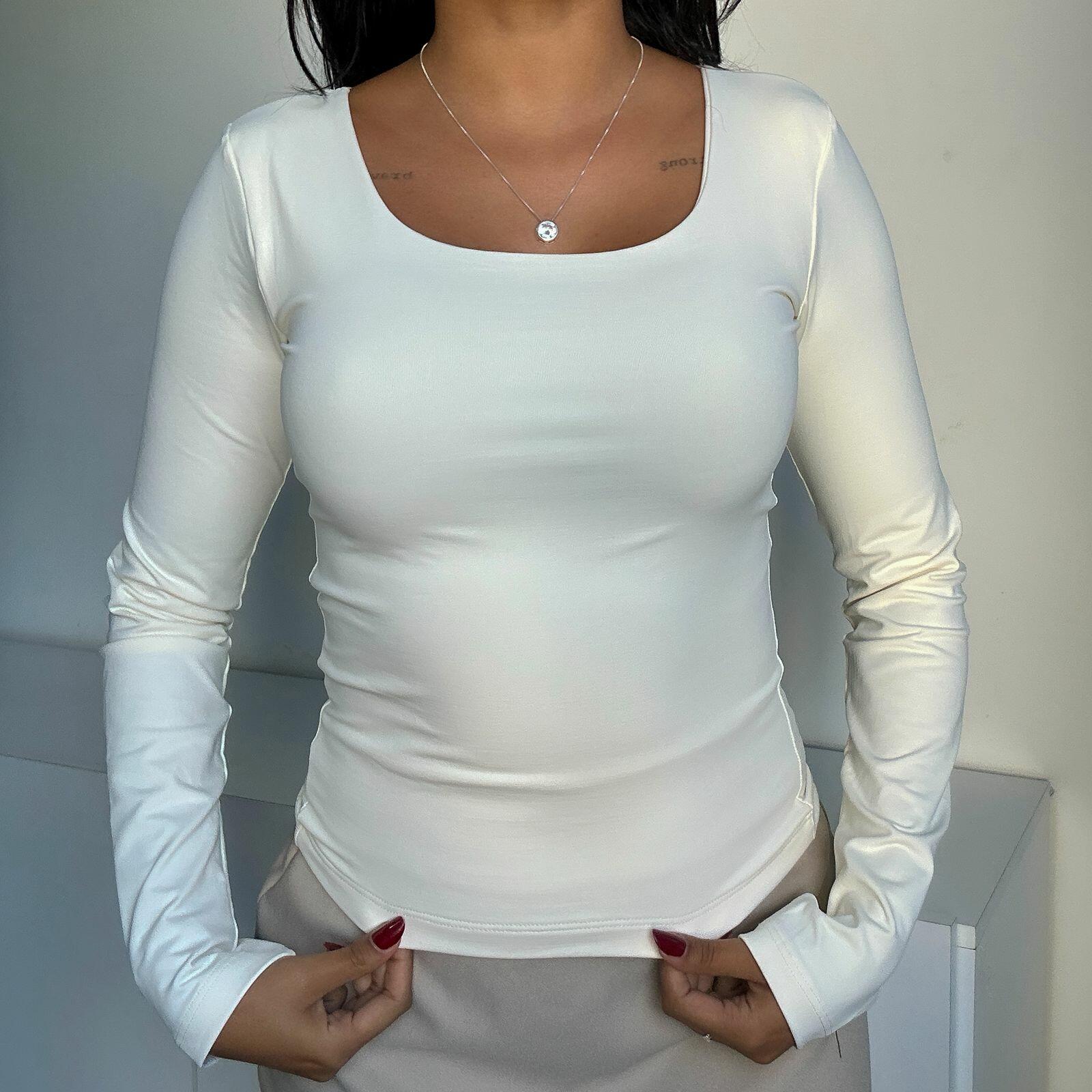 Comprar BLUSA DECOTE U MANGA LONGA POLIAMIDA - R$59,99