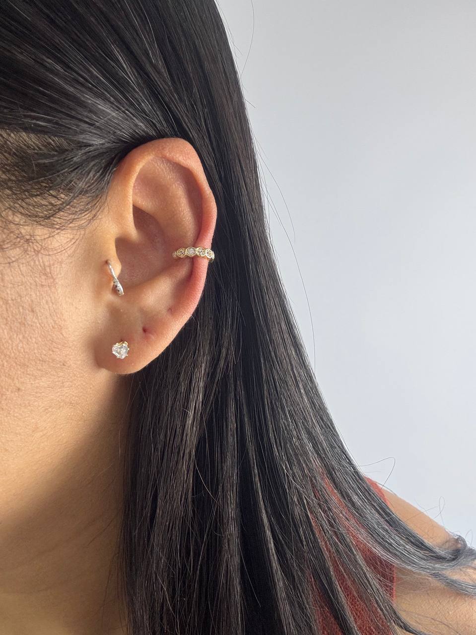 Comprar Piercing fake mini corações dourado - a partir de R$11,64 ...