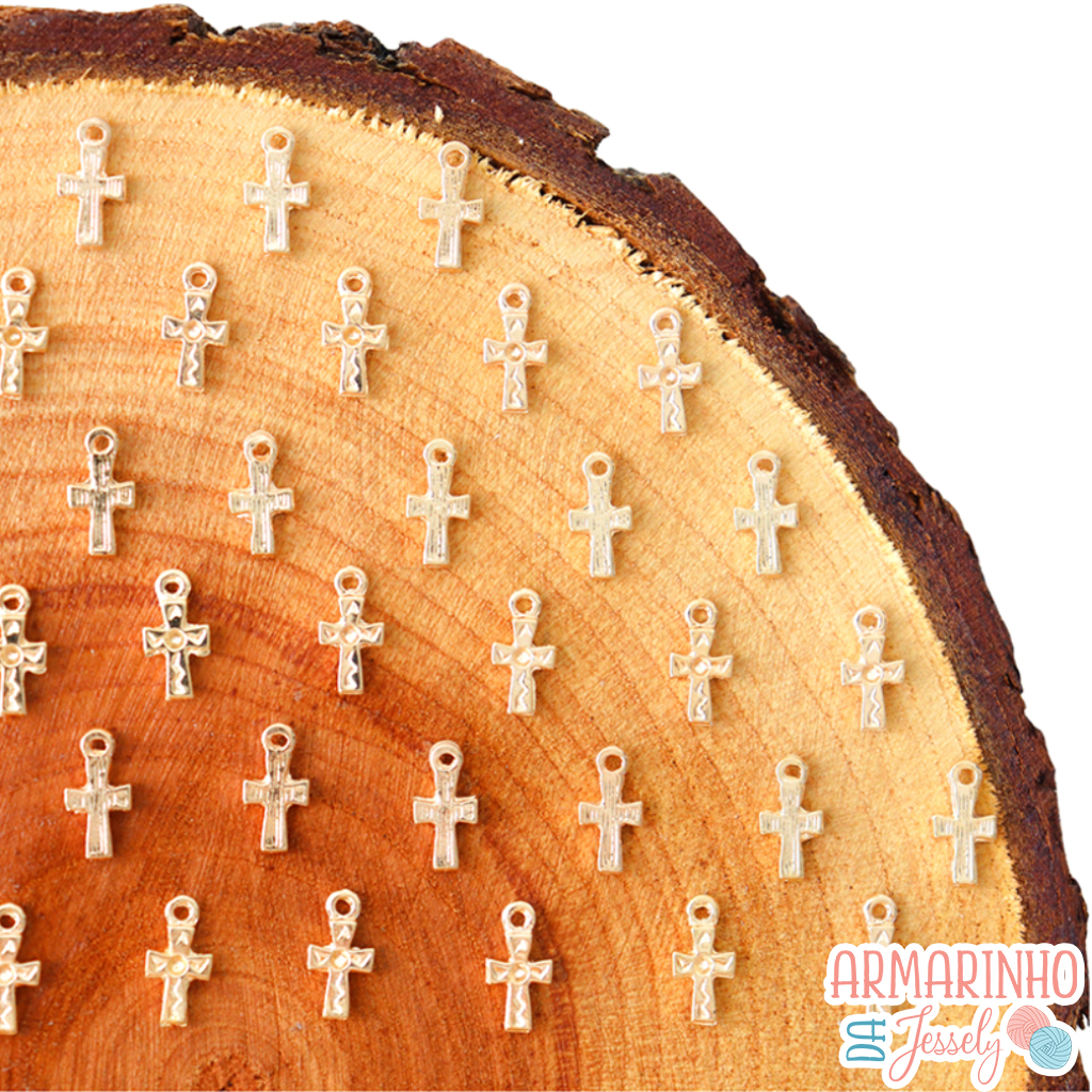 Comprar Mini Cruz Metal - Dourada - a partir de R$3,83 - Armarinho da ...