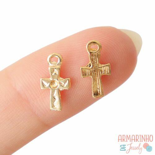 Comprar Mini Cruz Metal - Dourada - a partir de R$3,79