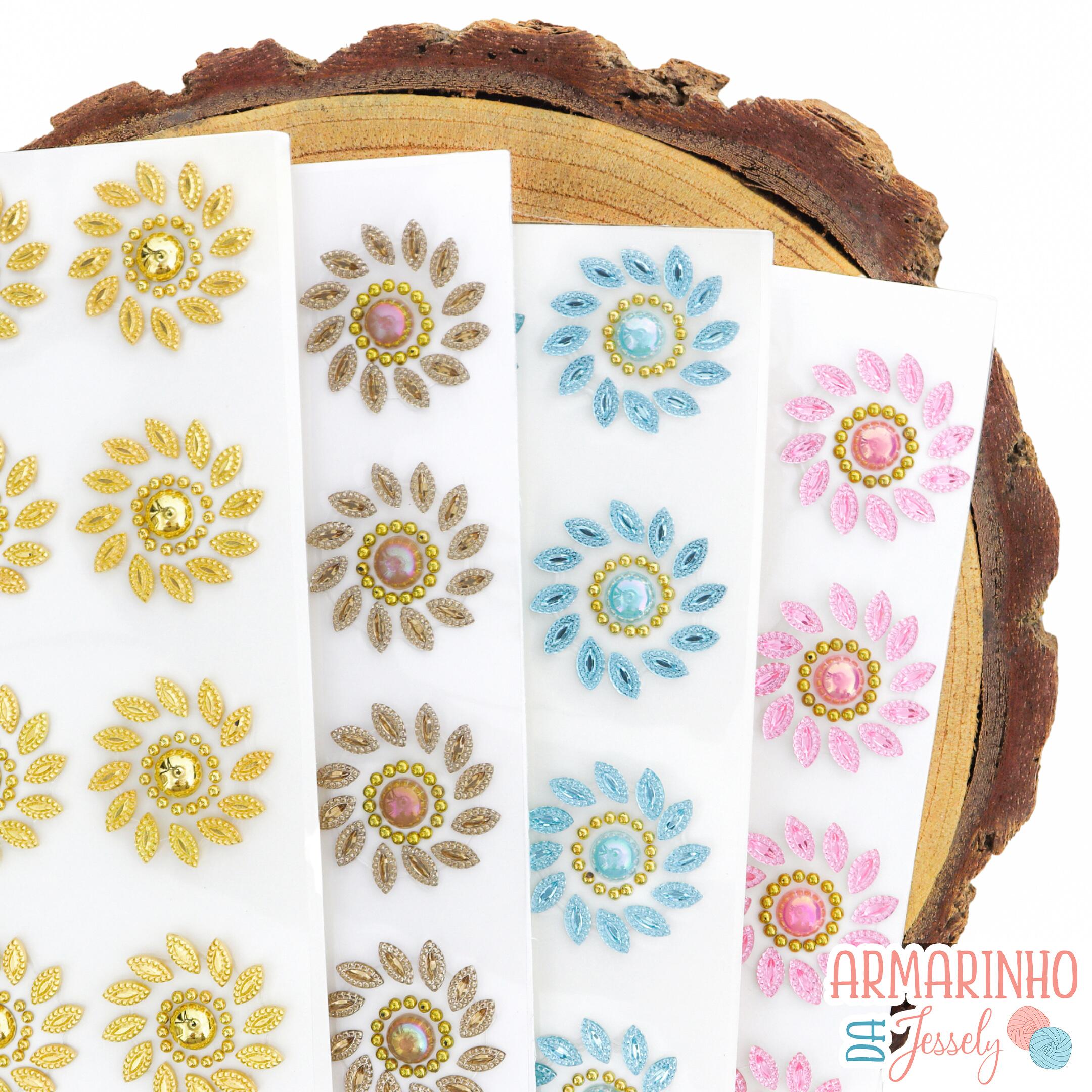 Comprar Cartela Adesiva Flor Real