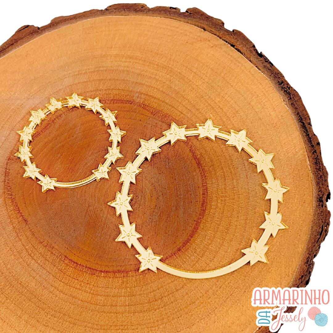 Comprar Resplendor Estrelado - Acrilico Espelhado - de R$9,49 a R$20,96