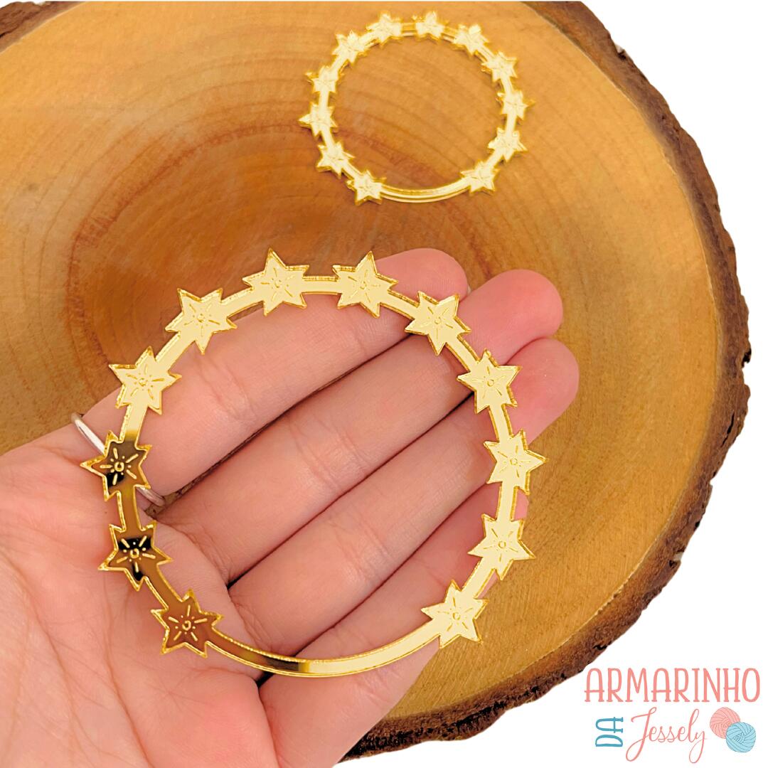 Comprar Resplendor Estrelado - Acrilico Espelhado - de R$9,49 a R$20,96