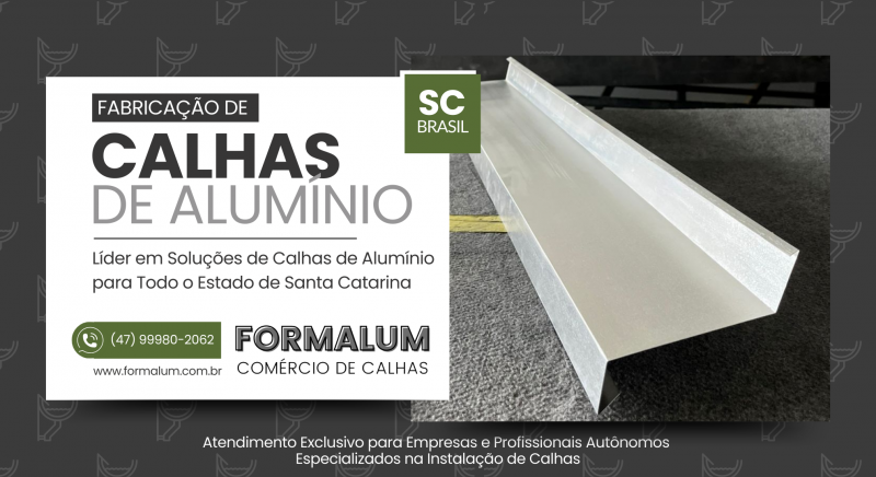 Calhas de alumínio em comparação a outros materiais?