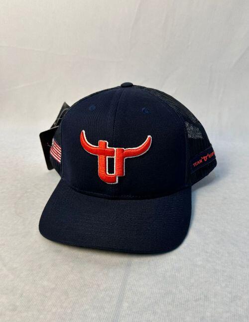 Boné - Team Roping - Azul Vermelho - R$150,00