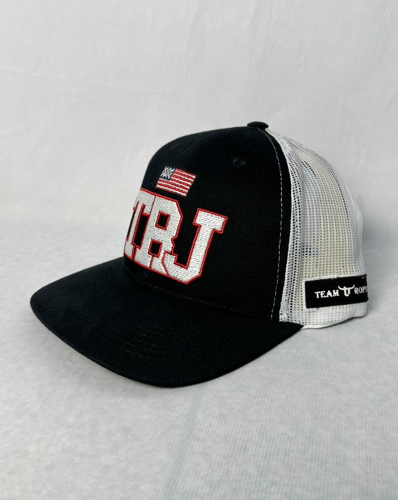 Boné - Team Roping - Preto e Branco