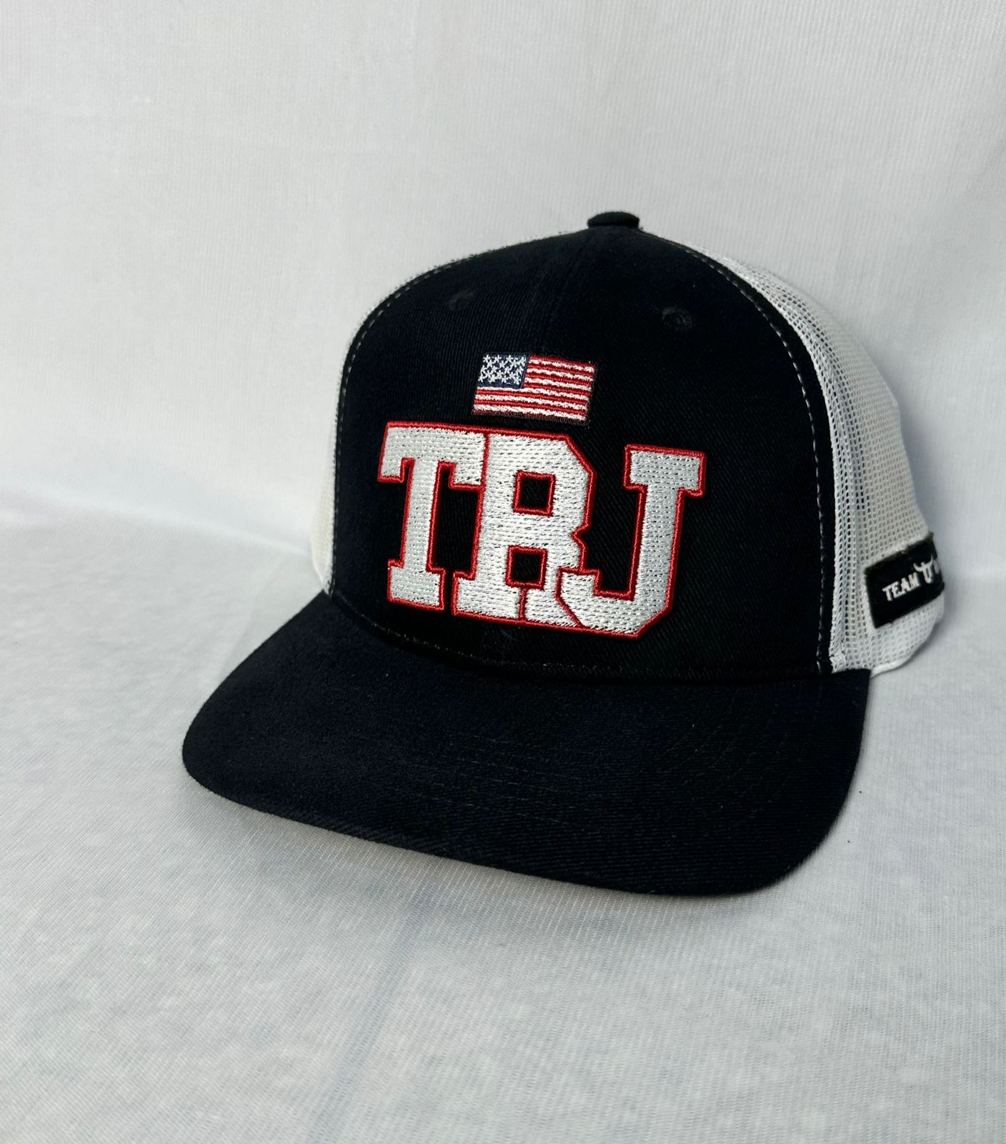 Boné - Team Roping - Preto e Branco