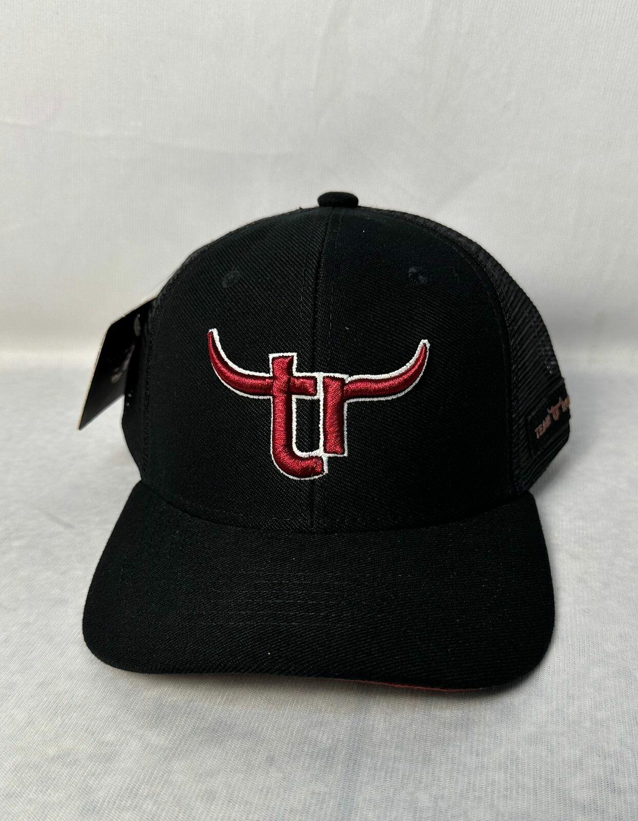 Boné - Team Roping - Preto e Vermelho - R$150,00