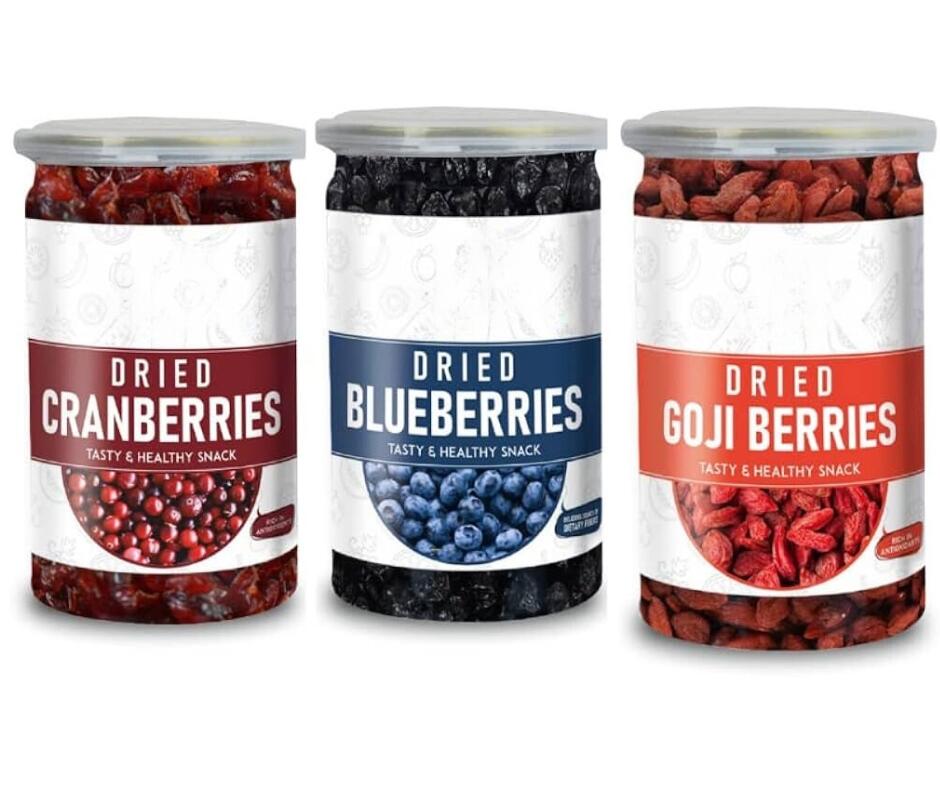 Qual a diferença entre Blueberry, Cranberry e Goji Berry?