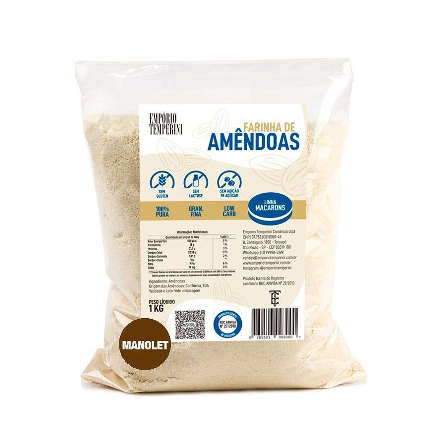 Comprar Farinha de Amêndoas Manolet P/ Macarons 100% Pura