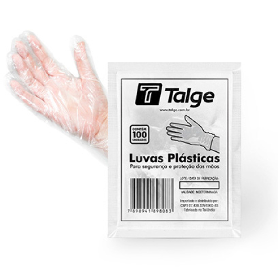 Comprar Luva Plástica Tamanho Único Talge - 100un - a partir de R$4,49 ...