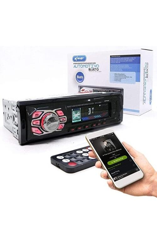 Comprar SOM AUTOMOTIVO KNUP COM USB BLUETOOTH E SD KPC16BH - Maxtill Atacado de Eletrônicos no Brás