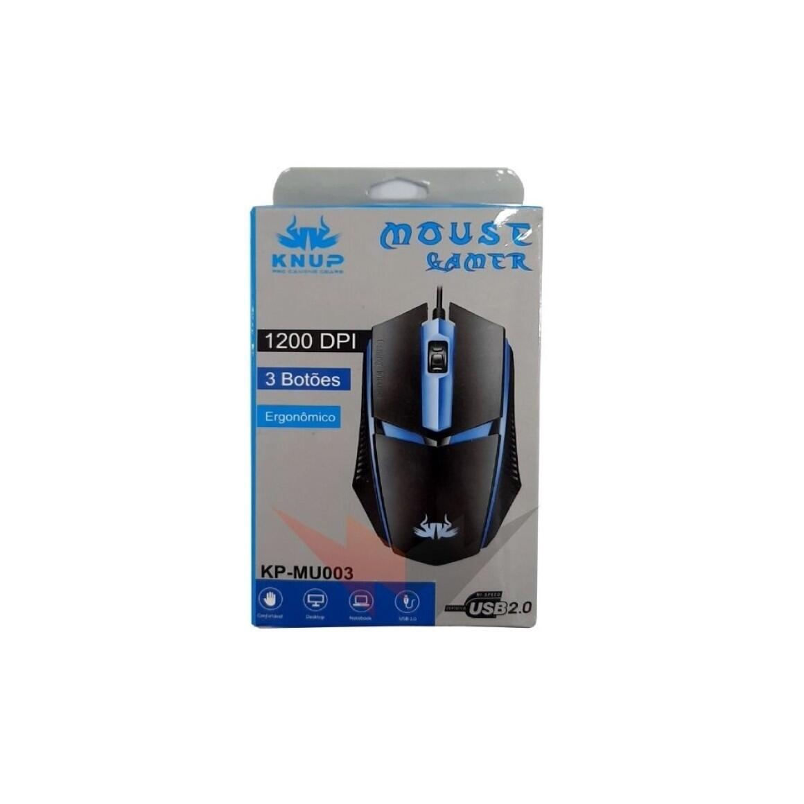 Comprar MOUSE GAMER COM FIO KNUP REF:KP-MU003