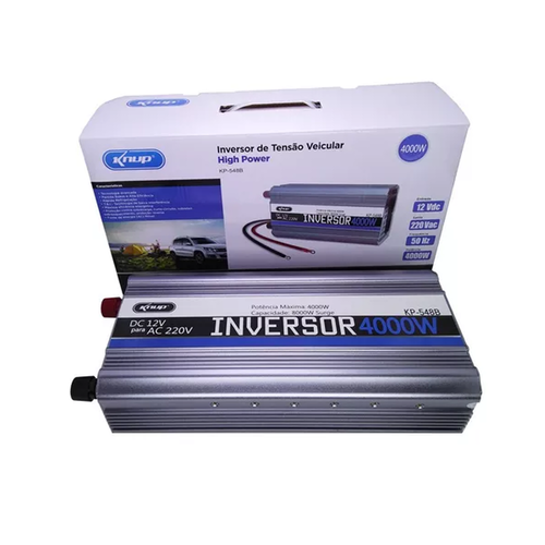 Comprar INVERSOR VOLTAGEM 12V 220V 4000W KNUP KP548B - Maxtill Atacado de Eletrônicos no Brás
